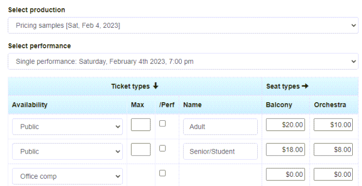 Ticket Price Management – Seat Yourself